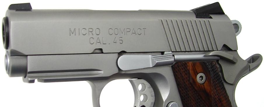 Springfield Micro Compact .45 ACP caliber pistol. All stainless model ...