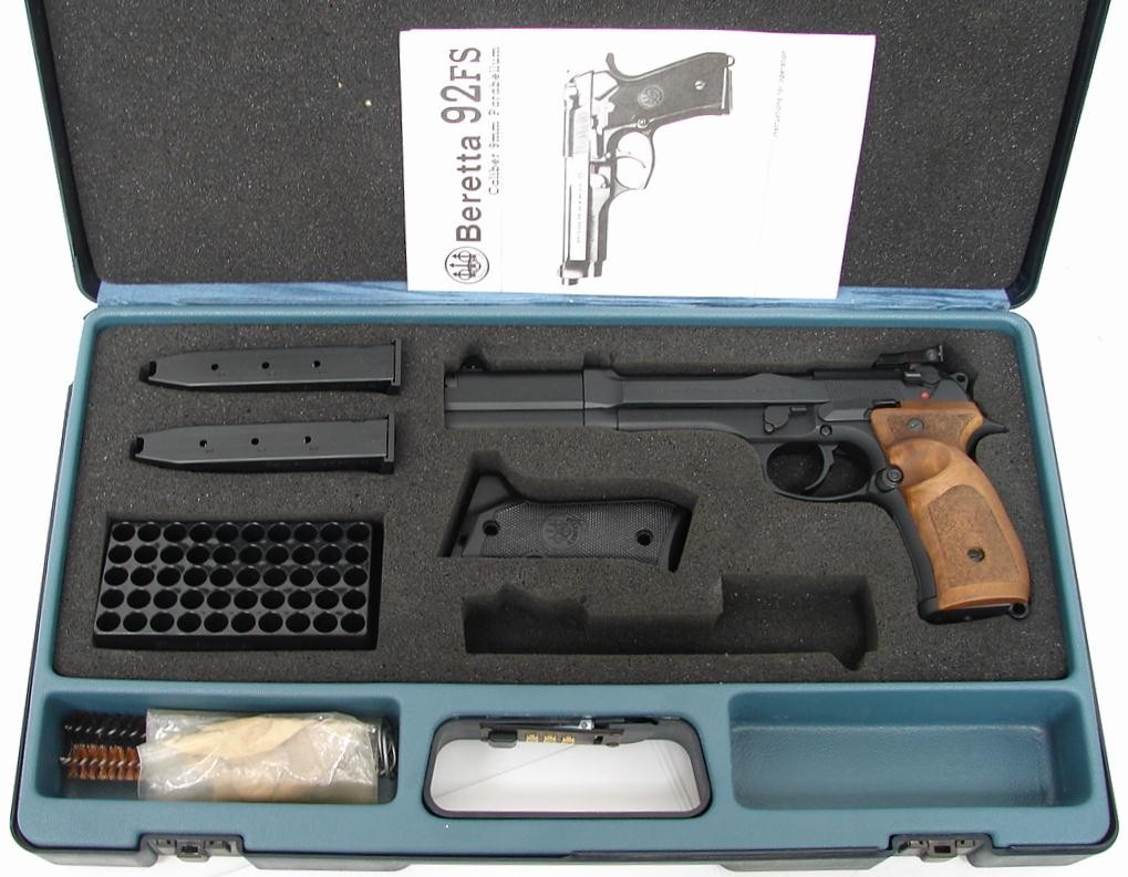 Beretta 92FS Brigadier 9mm Para caliber pistol. Competition model with ...