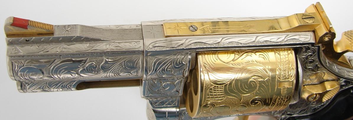 Smith & Wesson 29-4 .44 Magnum caliber revolver. Super fancy 3 model ...