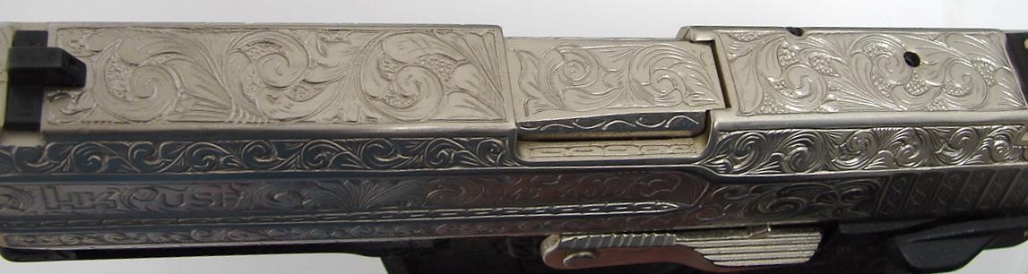 Heckler & Koch USP .45 ACP caliber pistol. Beautiful custom engraved ...