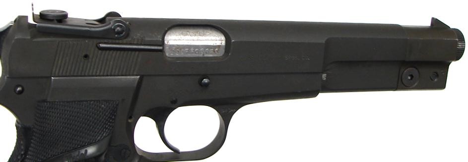 Browning GP Competition 9mm Para caliber pistol. Long barrel target ...