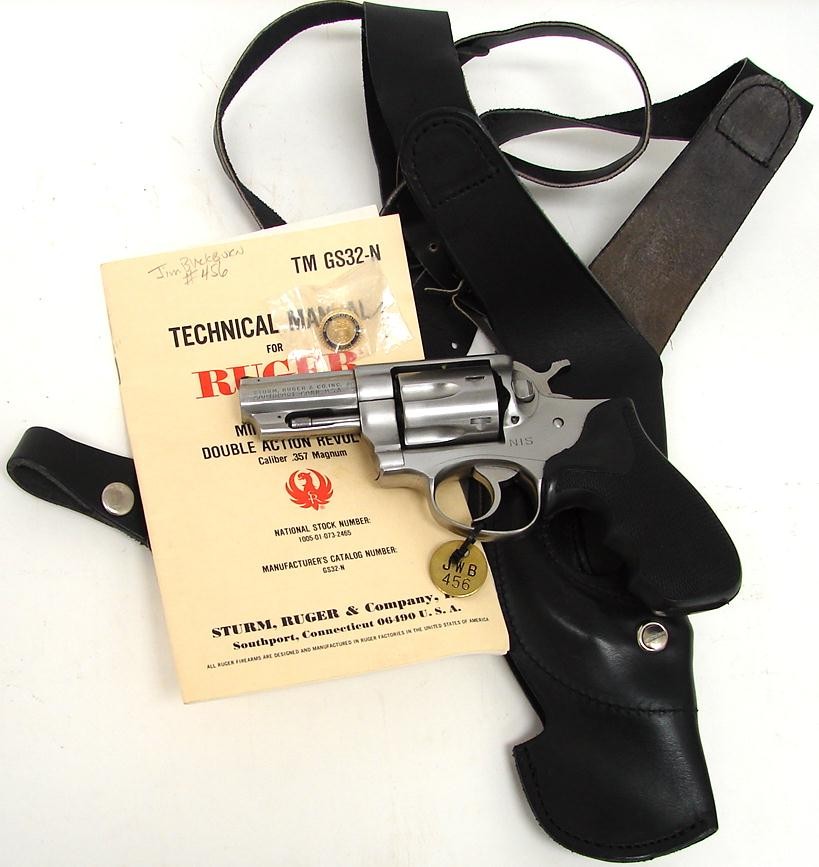 Ruger GS32N .357 Magnum caliber revolver. Rare military issue model ...