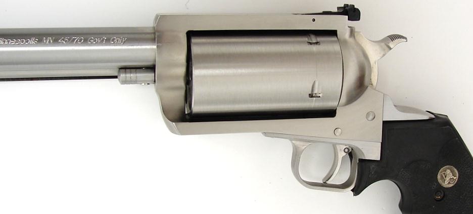 Magnum Research BFR .45-70 Government caliber pistol. Stainless steel ...