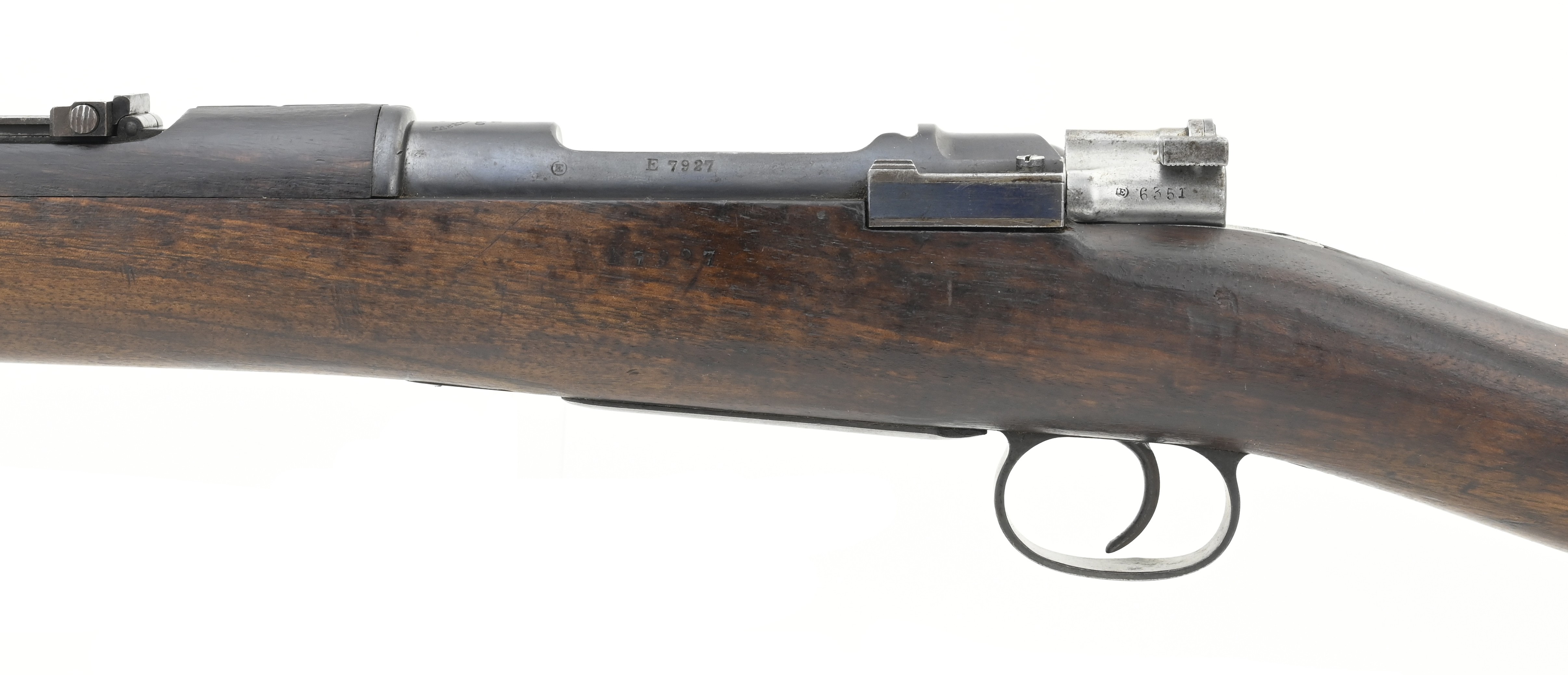 Spanish 1893 Mauser 7x57 caliber rifle. Manufactured at the Oviedo ...