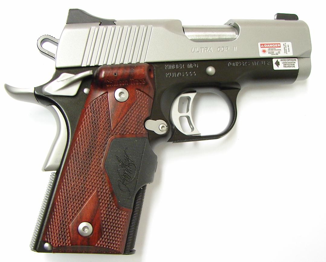 Kimber Ultra CDP II .45 ACP caliber pistol. 3" subcompact carry gun ...