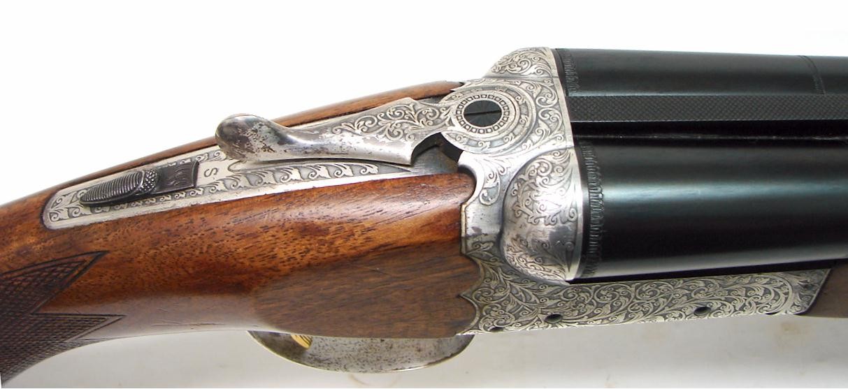 SKB 200E 12 gauge shotgun. Side by side field gun with 28" modified ...