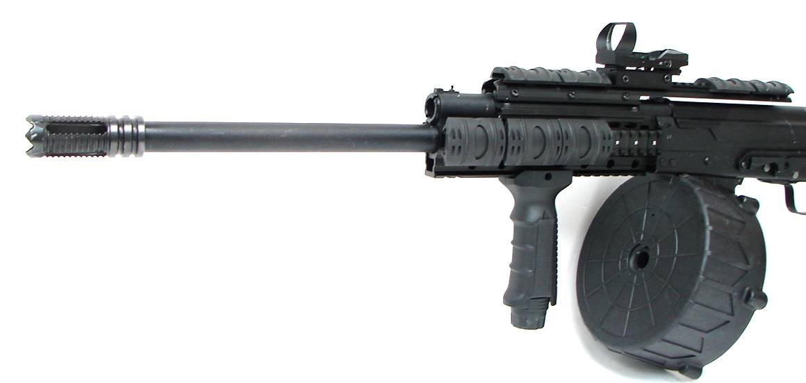 Izhmash Saiga-12 12 gauge shotgun. Kaos long rail, Tapco collapsable ...