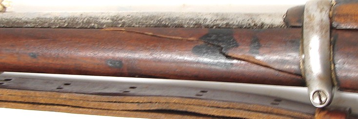 Remington 1901 7mm Mauser caliber rolling block rifle. Gray metal on ...