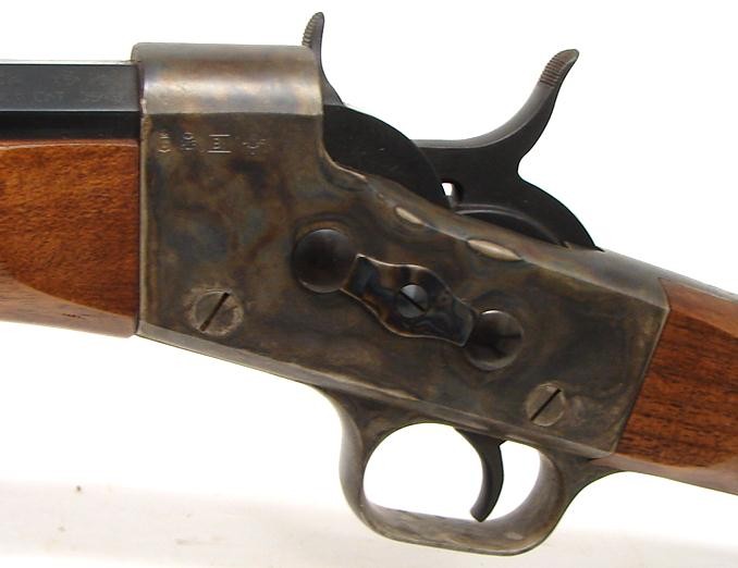 Pedersoli Rolling Block .45-70 caliber rifle. This is an Italian made ...