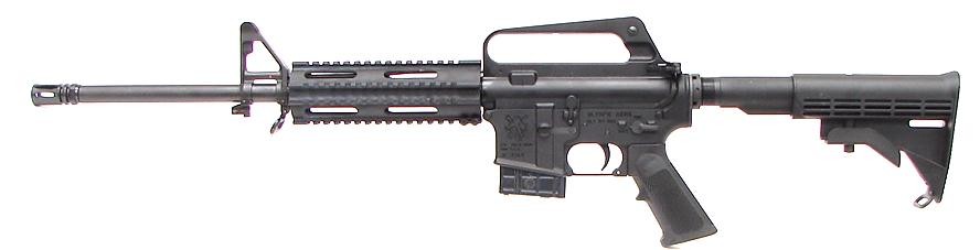 Olympic Arms MFR .223 Rem caliber tactical carbine with quad rail ...