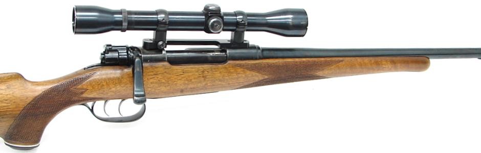 George Lechner 98 Sporter 7 x 57 caliber rifle. Post-war Mauser sporter ...