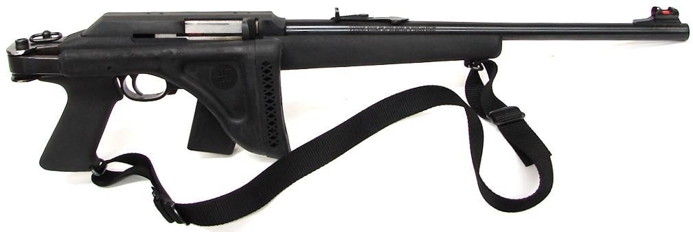 Marlin 45 .45 ACP caliber carbine. Camp carbine model with aftermarket folding stock. Excellent ...