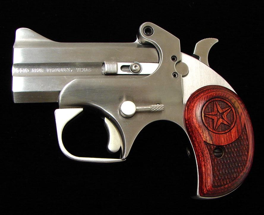Bond Arms Texas Defender .45 LC/410 gauge pistol. Short barrel ...