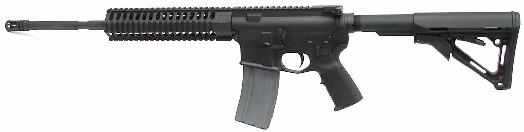 Leitner-Wise SSP 5.56mm caliber rifle with 16.1 M4 barrel, mid-length ...