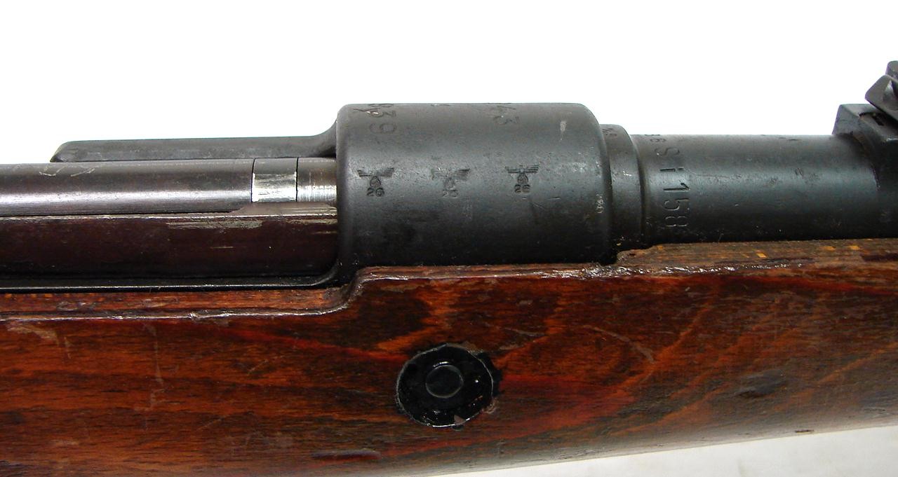 Mauser 98 8MM Mauser caliber 243 code rifle. Produced in 1939. Captured ...