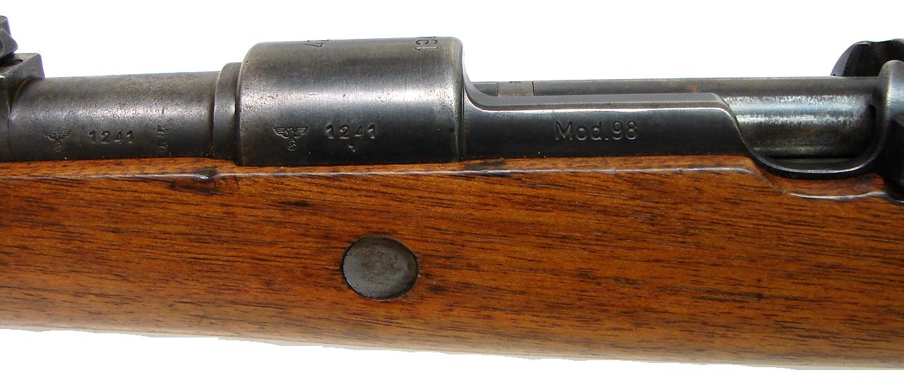 Mauser-Werke 98 8MM Mauser 42 code caliber rifle. Produced in 1940 for ...