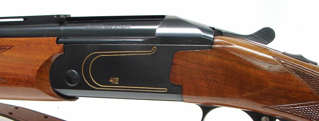 Valmet 412 12GA/308 Win caliber combo gun. Finnish made over/under ...