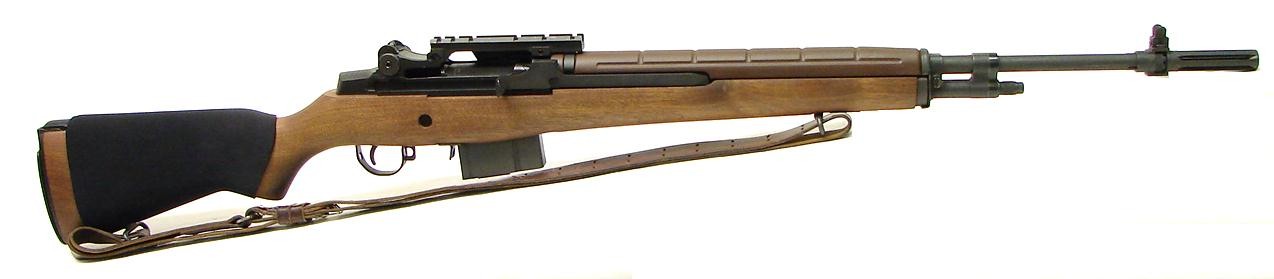 Springfield M1A .308 WIN caliber rifle. "Loaded" MIA with National ...