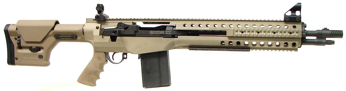 Springfield M1A SOCOM II .308 WIN caliber rifle with Troy M-14 modular ...