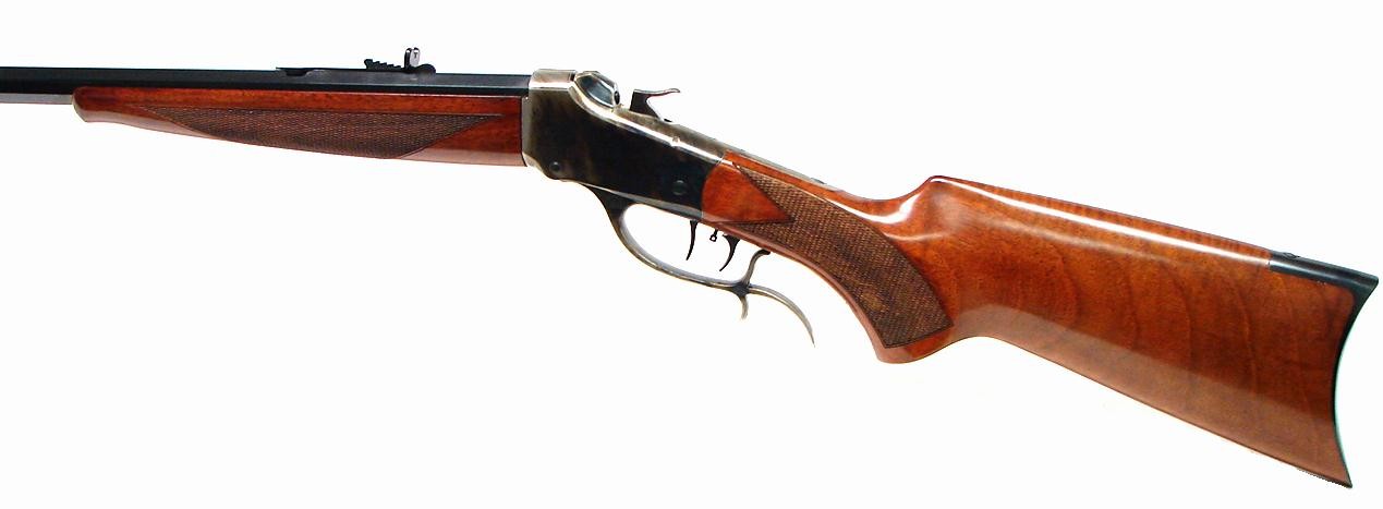 Uberti 1885 Lo-Wall .22 WMR caliber rifle. Single shot deluxe model ...