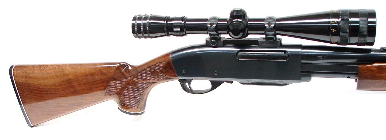 Remington 7600 .30-06 caliber rifle. Deluxe model pump action rifle ...