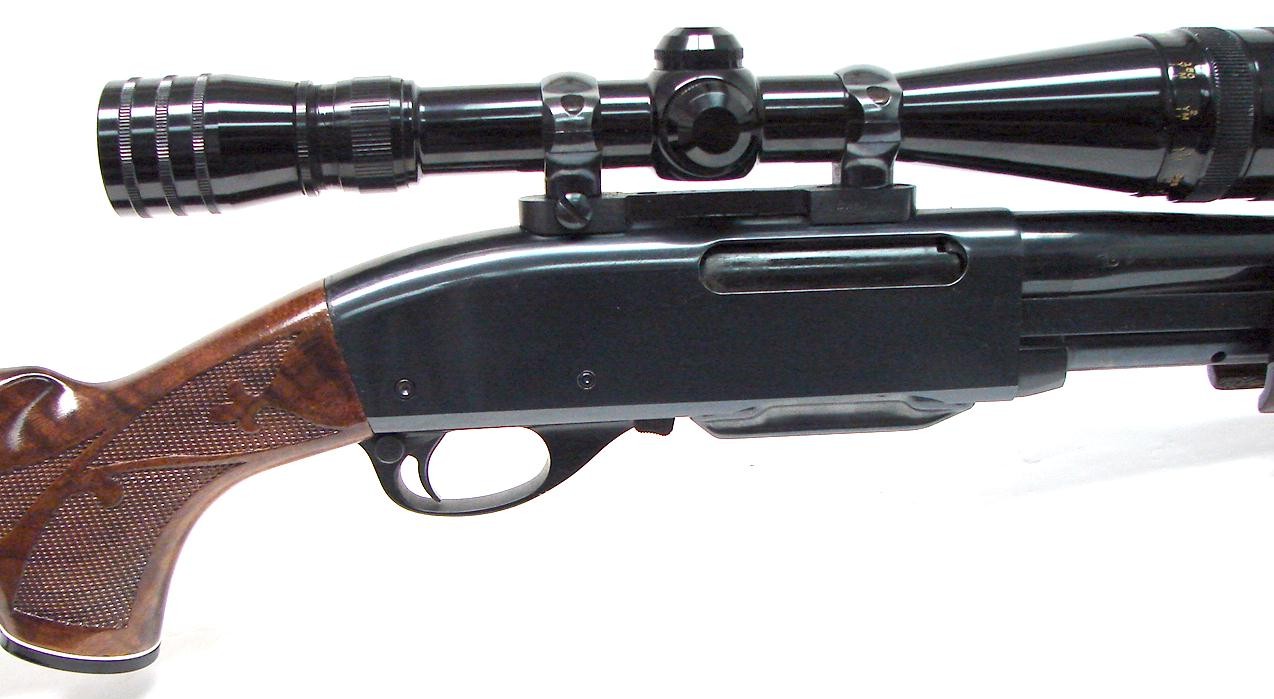 Remington 7600 .30-06 caliber rifle. Deluxe model pump action rifle ...