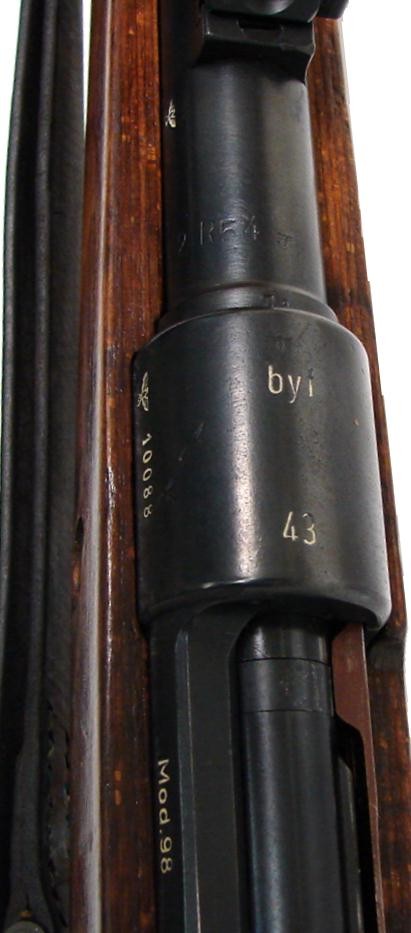 Mauser-Wrk 98 8MM Mauser caliber byf code rifle. 1943 production ...