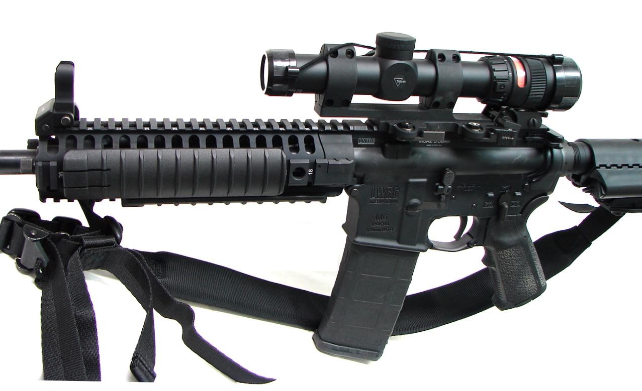 Land Warfare M6A2 5.56 MM caliber rifle. Piston driven rifle in very ...