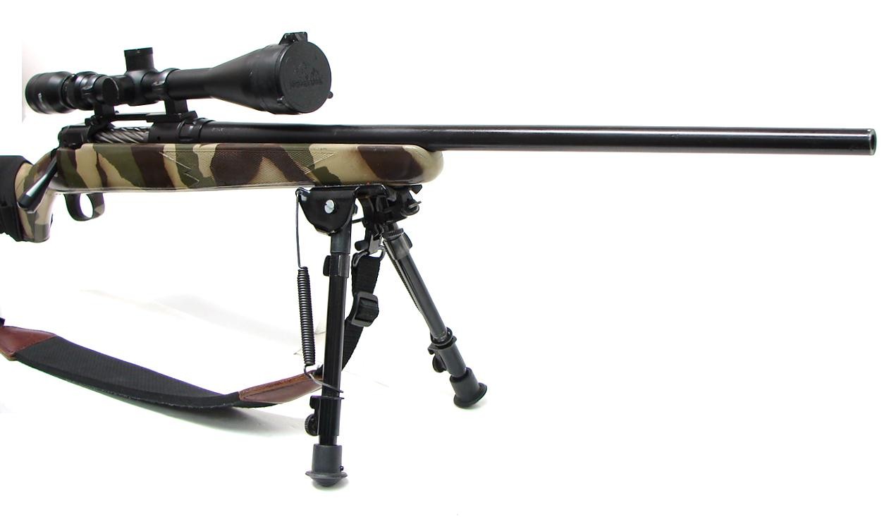 Savage 110 .308 Win caliber rifle. Bolt action rifle with camo stock ...
