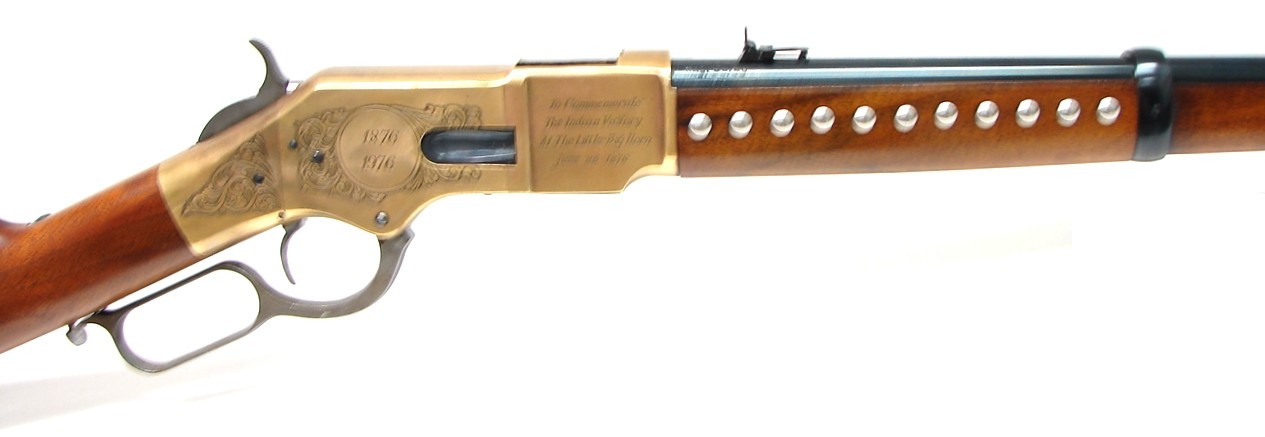 Uberti 1866 .44 WCF caliber rifle. Unusual Indian Style Saddle Ring ...