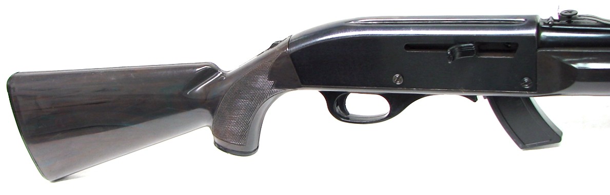 Remington Apache 77 .22 LR caliber rifle. Clip fed semi-automatic nylon ...