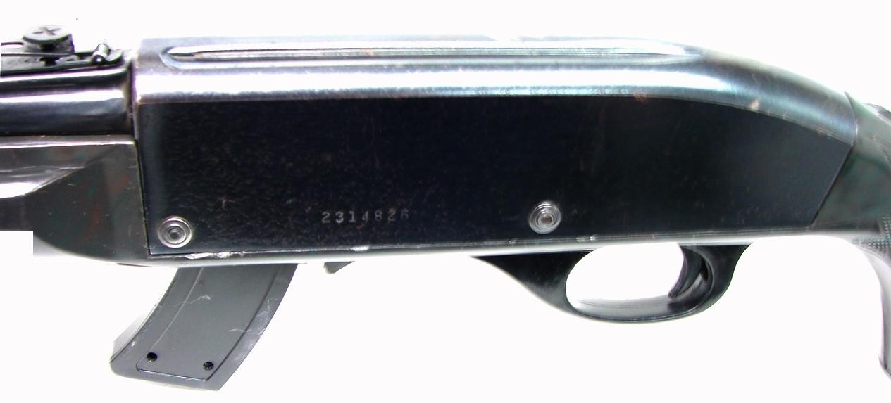 Remington Apache 77 .22 LR caliber rifle. Clip fed semi-automatic nylon ...