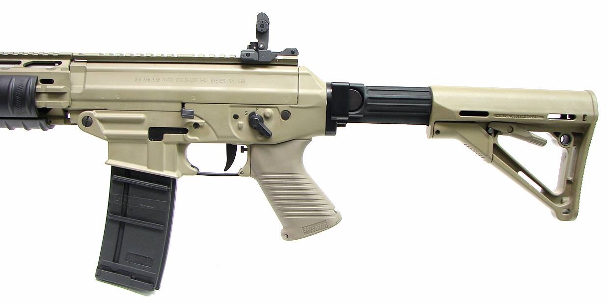 Sig Sauer 556 5.56 Nato caliber rifle. Swat model in Dark Earth with ...