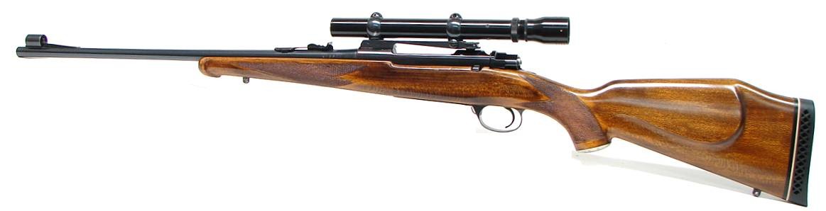 Husqvarna 98 Mauser Sporter 7x57 Improved caliber rifle. Post-war bolt ...
