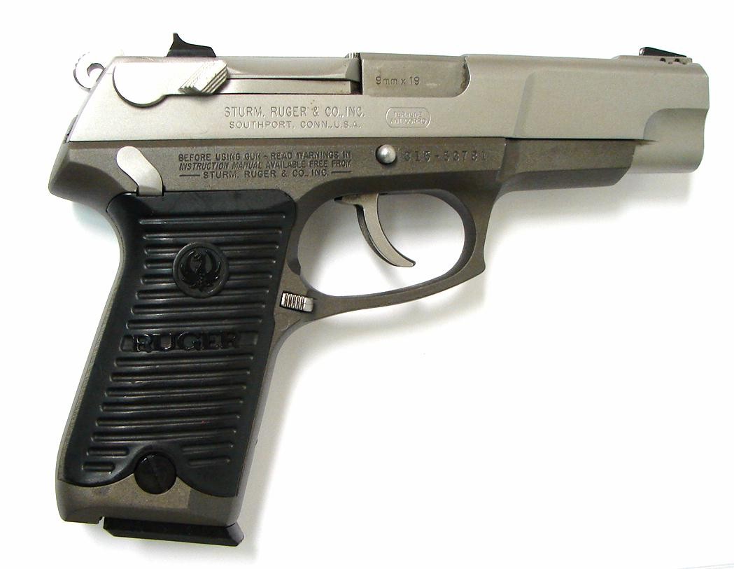 Ruger P89 9MM caliber pistol. Stainless steel model in excellent ...