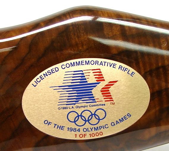 Weatherby Mark V .300 Wby. Mag. caliber rifle. 1984 Olympic Games ...