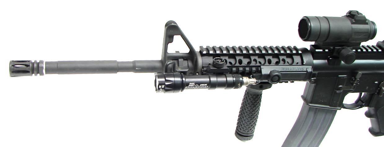 Sendra Corp. XM15 E2 .223 Rem. caliber rifle. Customized M4 type ...