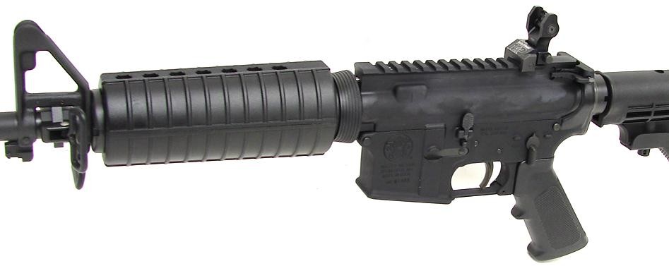 Smith & Wesson M&P-15 .223 Rem caliber rifle with 16 M4 barrel, flip up ...