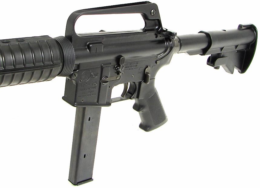 Colt AR15 9mm Carbine 9mm Para caliber rifle with 16 lightweight barrel ...