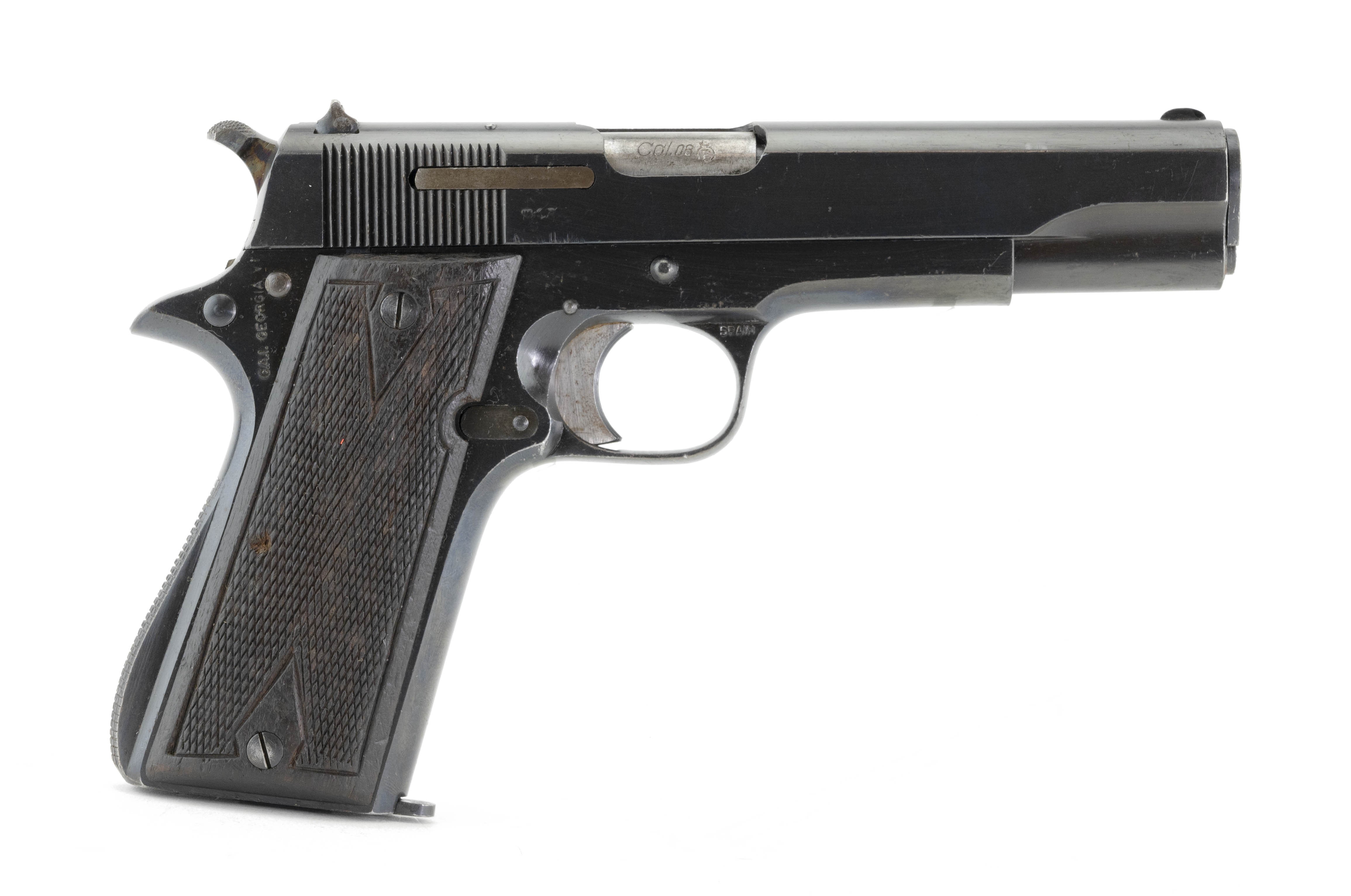 Star Model B 9MM caliber pistol.