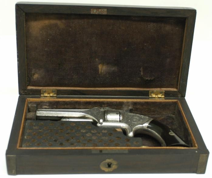 Smith & Wesson 1st Model 2nd Issue factory engraved and silver plate ...
