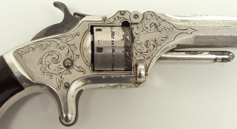 Smith & Wesson 1st Model 2nd Issue factory engraved and silver plate ...