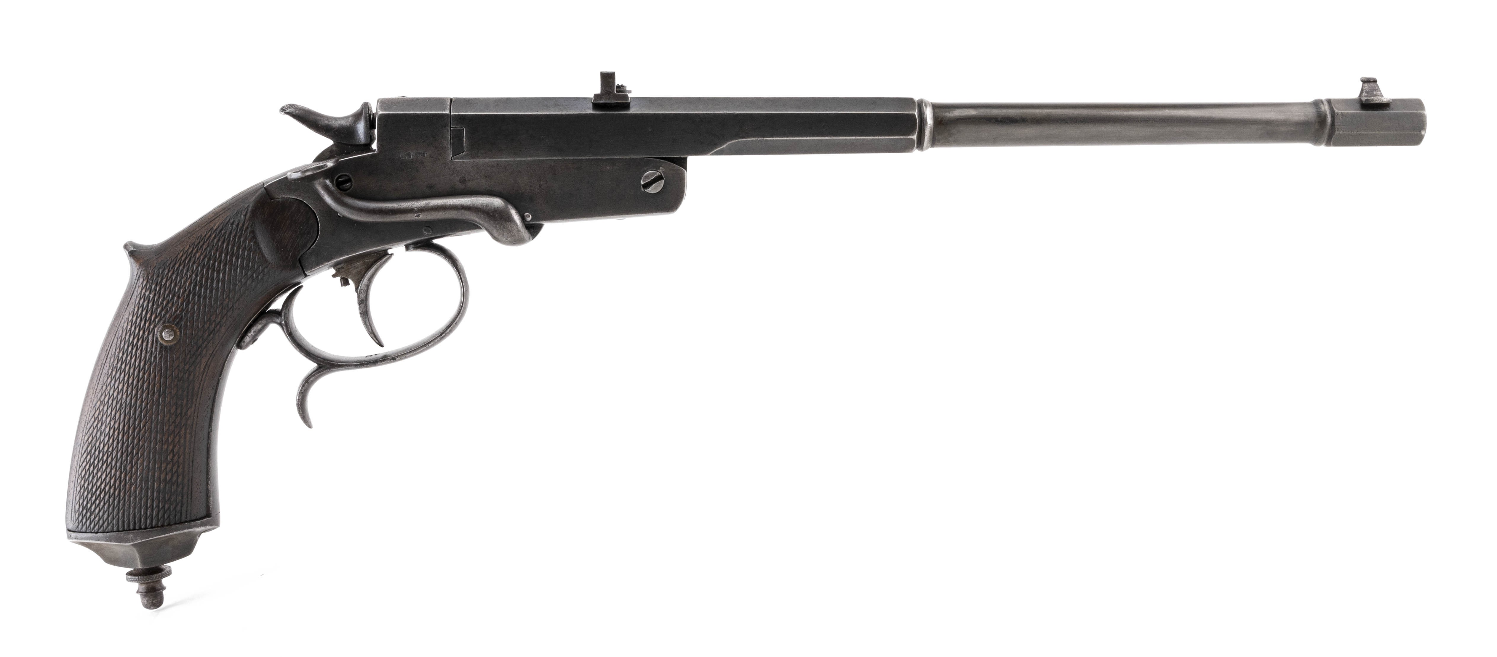 German Single Shot Target Pistol .22 LR caliber pistol for sale.