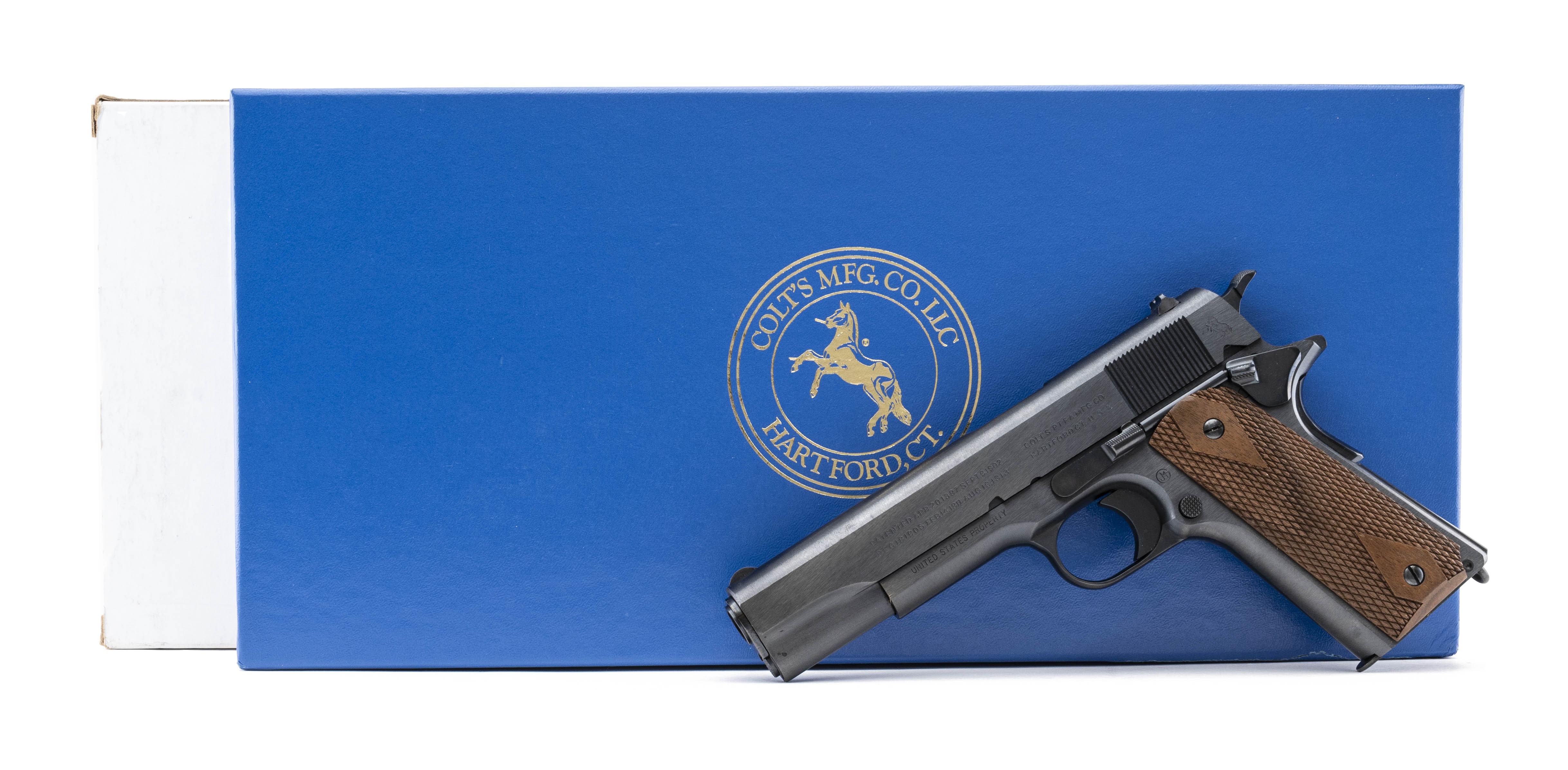Colt WWI "Re-issue" Government .45 ACP caliber pistol for sale.