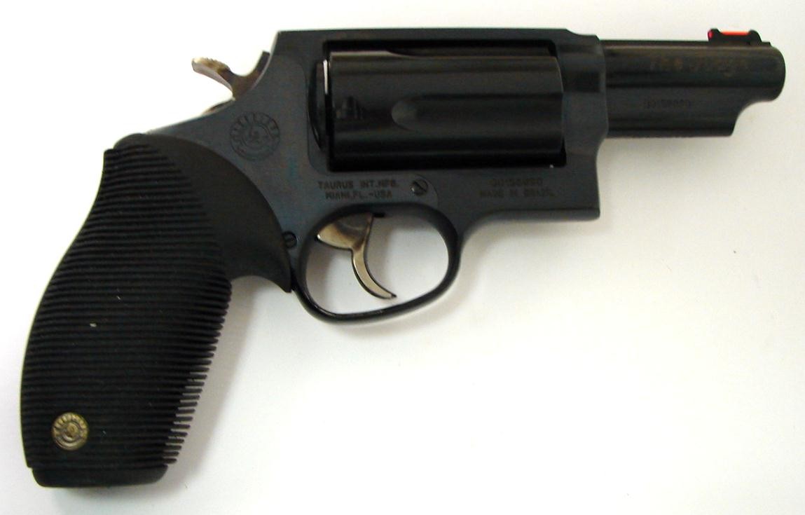 Taurus 410 .45 LC/410 GA revolver. Judge revolver with 3 barrel and 2 1 ...