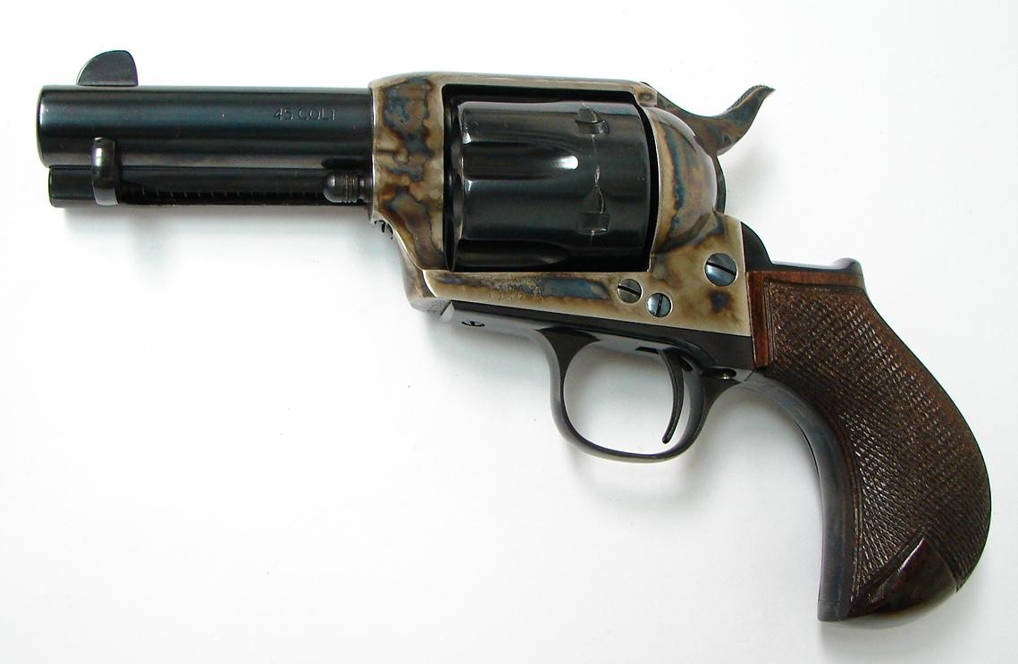 Uberti Thunderer .45 LC caliber revolver. 3 1/2" snub with birds head ...