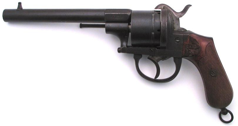 Lefaucheux Pinfire Revolver (loading gate latch missing). (ah1524 ...