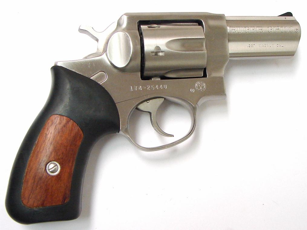 Ruger GP100 .357 Mag caliber revolver. 3 compact model with fixed sight ...