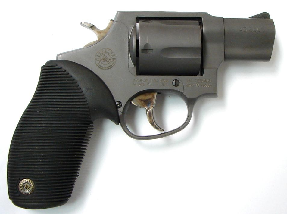 Taurus Titanium .45 Colt caliber revolver. Airweight big bore snubnose ...