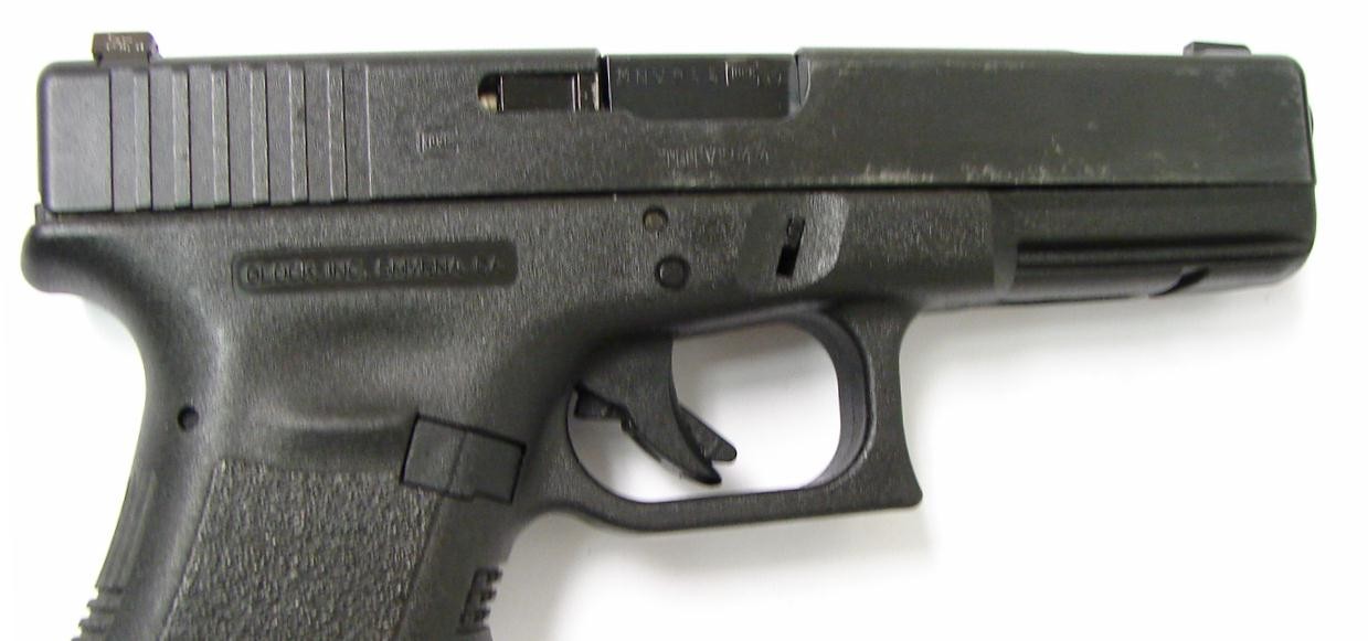 Glock 22C .40 S&W caliber pistol. C model with compensated barrel and ...